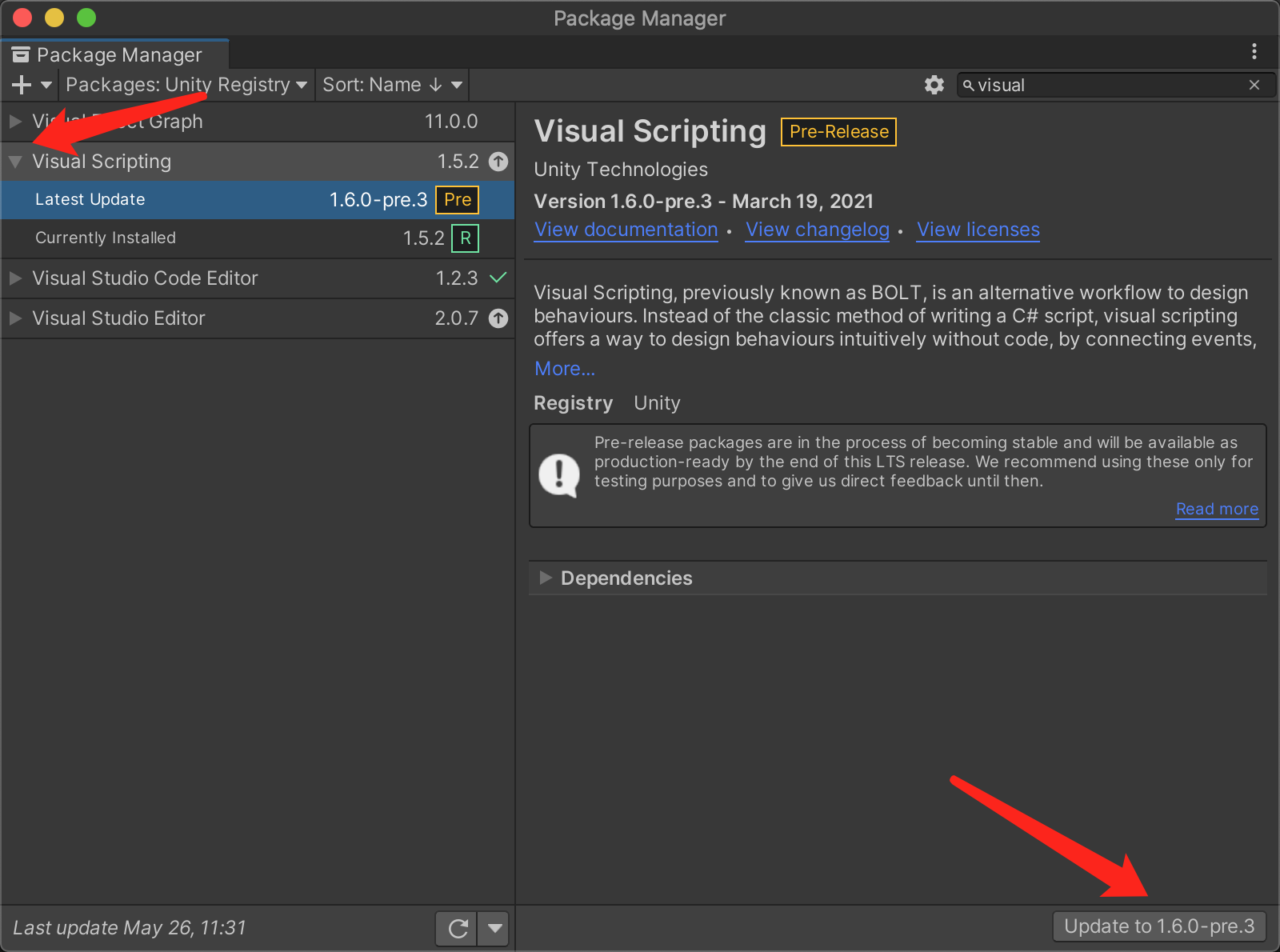 问题没解决!unity 2021 1 7版本没有visual Script,自行 技术问答 Unity官方开发者社区