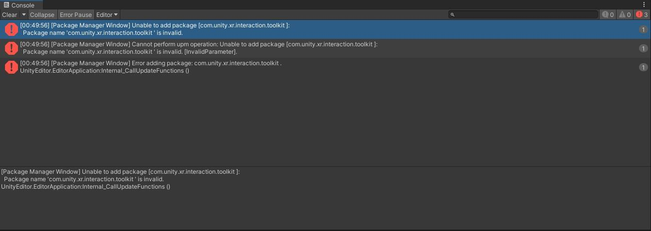 关于在unity2020和2021版本中xr Interaction Toolk 技术问答 Unity官方开发者社区 0638